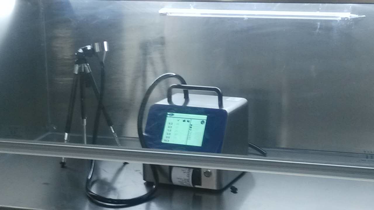 Touch screen Laser airborne particle counter with 1 CFM flow rate